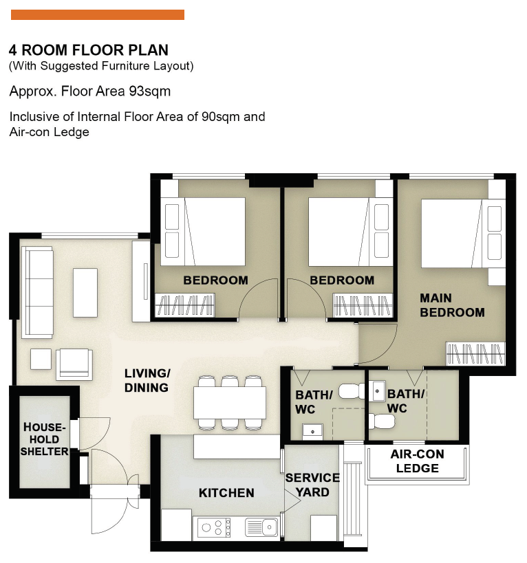Pine Ville @ AMK 83sqm 4-Room vs 93sqm 4-Room: Which Size Fits Better? – Pine Ville @ AMK